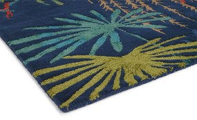 Sanderson Rain Forest Tropical nights 50708 140x200cm blue