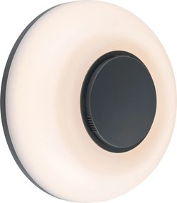P 94955 LED venkovní nástěnné svítidlo Aureva IP65 kruhové 220mm 2200 - 4000K 20,5W 230V antracit/bílá polykarbonát - PAULMANN