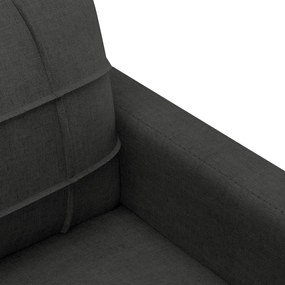 vidaXL 3-místná pohovka černá 180 cm textil