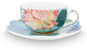 Pip Studio Royal Multi cappuccino šálek s podšálkem 210ml, barevný