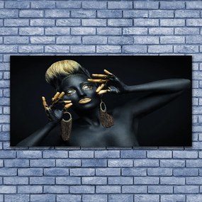 akrylový obraz Žena Barva Člověk 120x60 cm
