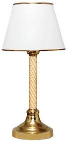 Stolní lampa AYD 1xE27/40W/230V bílá/zlatá