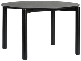 Černý jasanový jídelní stůl Teulat Atlas 120 cm
