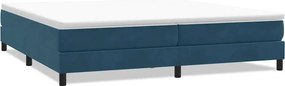 Postel Box Spring bez matrace tmavě modrá 200x220 cm samet 3315895