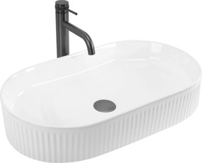 Umyvadlo na desku Rea Vanda 60 cm bílé