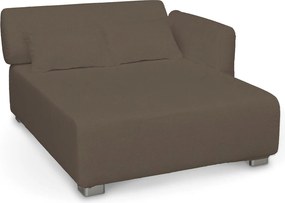 Potah na pohovku Mysinge dlouhý barva hnědá látka pletený vzor