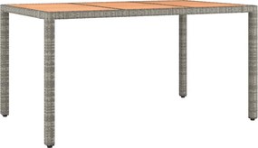 5dílný zahradní bistro set s poduškami šedý polyratan 3277022