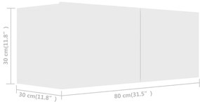 vidaXL Marketos 2dílný set TV skříněk bílý kompozitní dřevo