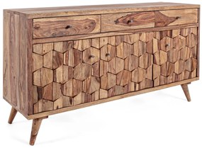 BIZZOTTO Dřevěná komoda KANT hnědá 77x132 cm 0746518
