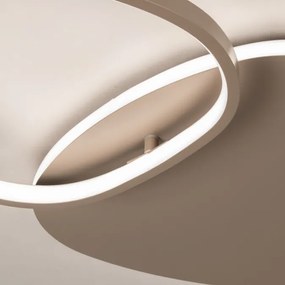 Stropní stmívatelné LED svítidlo Organic Dark Taupe 40