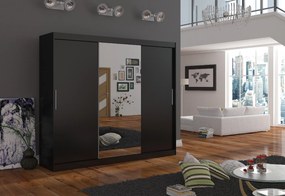 ADRK Furniture Posuvná skříň s zrcadlem DENIS 250 ADRK-SW-DEN-B-250