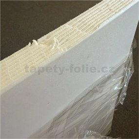 3D panel 4814, cena za kus, 2. jakost, rozměr 100 cm x 50 cm, HLADKÝ bílý, IMPOL TRADE