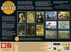 EDUCA Puzzle bitva Umění / 12x42 dílků / od 7 let