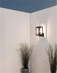 NV 9193101 Venkovní nástěnné svítidlo LOEVE antracitový hliník a čirý akryl E27 1x12W 220-240V IP65 bez žárovky - NOVA LUCE