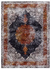 Dywany Łuszczów Kusový koberec Miro 51186.808 Rosette navy blue / copper ROZMĚR: 160x220