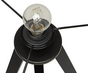 Trivet stojací lampa černá
