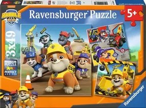 RAVENSBURGER Puzzle Pracovní vozidla Rubble  Crew / 3x49 dílků / od 5