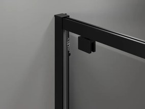Mexen Exo sprchový kout otočný 90 x 90 cm, transparentní, černý - 8181-090-090-70-00