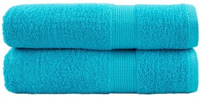 Premium ručníky SOLUND 2 ks tyrkysové 70 x 140 cm 600 g/m² 137452