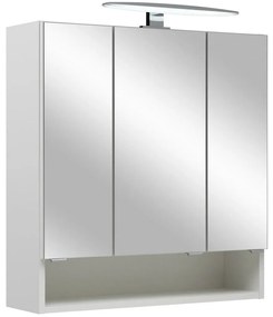 XXXLutz SKŘÍŇKA SE ZRCADLEM, bílá, 65/70/18 cm Xora - Zrcadlové skříňky - 001977024805