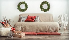 Tutumi - Vánoční věnec kulatý LED 60cm 311427, CHR-06524