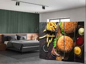 Paraván americké burgery Rozměr: 225 x 180 cm