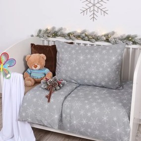 Vánoční povlečení Aurelia šedé EMI, Dětský set 90x130 + 45x65