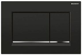 Geberit Sigma30 - Ovládací tlačítko Sigma30, černá/chrom lesklý, 115.883.KM.1