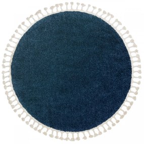 Hans Home | Kusový koberec Berber 9000 navy kruh - 120x120 (průměr) kruh