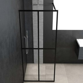 Průchozí sprchová zástěna čiré tvrzené sklo 80 x 195 cm 145679