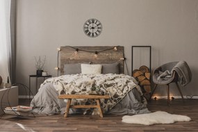 Nástěnné hodiny v retro stylu, kovové, 88 cm