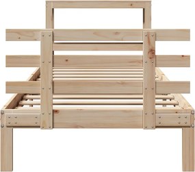 Rám postele s čelem 75 x 190 cm masivní borovice 3306096
