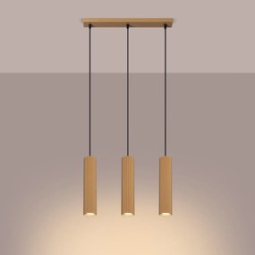 Sollux Lighting Závěsné svítidlo KARBON 3L zlaté