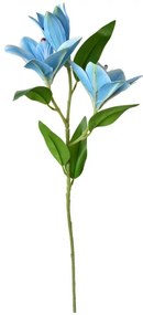 Velká umělá květina modrá lilie – 71 cm