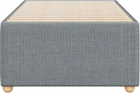 Rám postele bez matrace světle šedý 90 x 200 cm textil 3284907