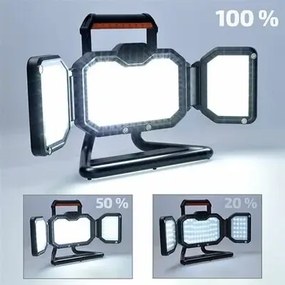 Solight WM-50W-RE LED reflektor / 50W / přenosný / nabíjecí / 5000lm