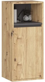 Kúpeľňová skříňka VAMI Š35 1D 1W artisan dub / grafitová