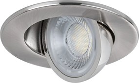 P 92412 LED vestavné svítidlo Zina IP65 5W / 8W 230V stmívatelné 2700 - 4000K kov kartáčovaný - PAULMANN