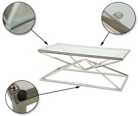 Konferenční stolek Diamanto Silver 2