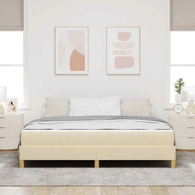 Postel s boxspringem s matrací Krémová 180 x 200 cm textil 3398589