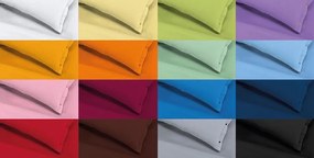 Povlak na polštář italské výroby 100% bavlna - 2 ks černá - 2 ks 70x90 cm