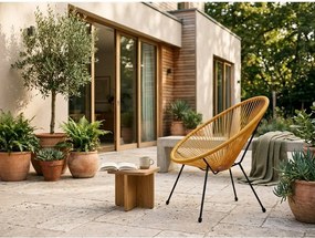 Žluté kovové/plastové zahradní křeslo Avocado Comfort – Bonami Selection