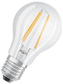 3 ks průhledná LED žárovka E27 6,5 W BASE studená bílá
