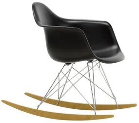 Eames Plastic Armchair RAR chrom černá javor Vitra