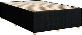 Rám postele bez matrace černý 120 x 200 cm textil 3284930