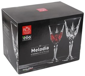 RCR MELODIA SKLENICE NA ČERVENÉ VÍNO 270ML SADA 6 KS