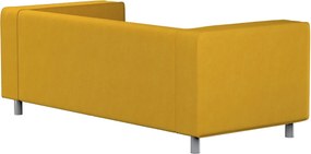 Potah na pohovku IKEA  Klippan 2-místná barva žlutá látka pletený vzor