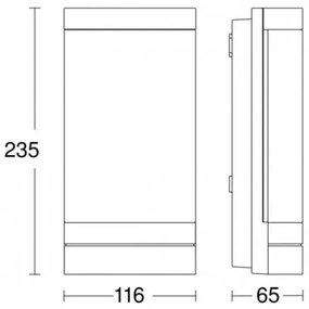 Steinel 068714 - LED Venkovní svítidlo L 271 C LED/6,6W/230V IP44