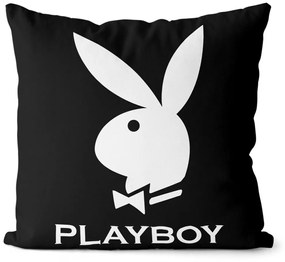 Polštářek Playboy Black (Velikost: 55 x 55 cm)