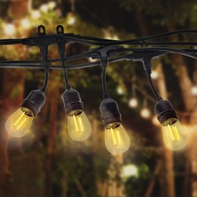 LED světelný řetěz Basic1, 15m, (bez žárovek), b